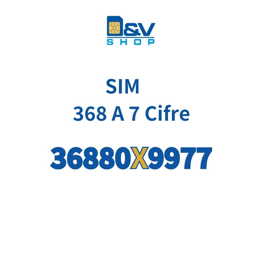 Sim 360 / 368 / 335 / 337 a 7 cifre - D&V Shop