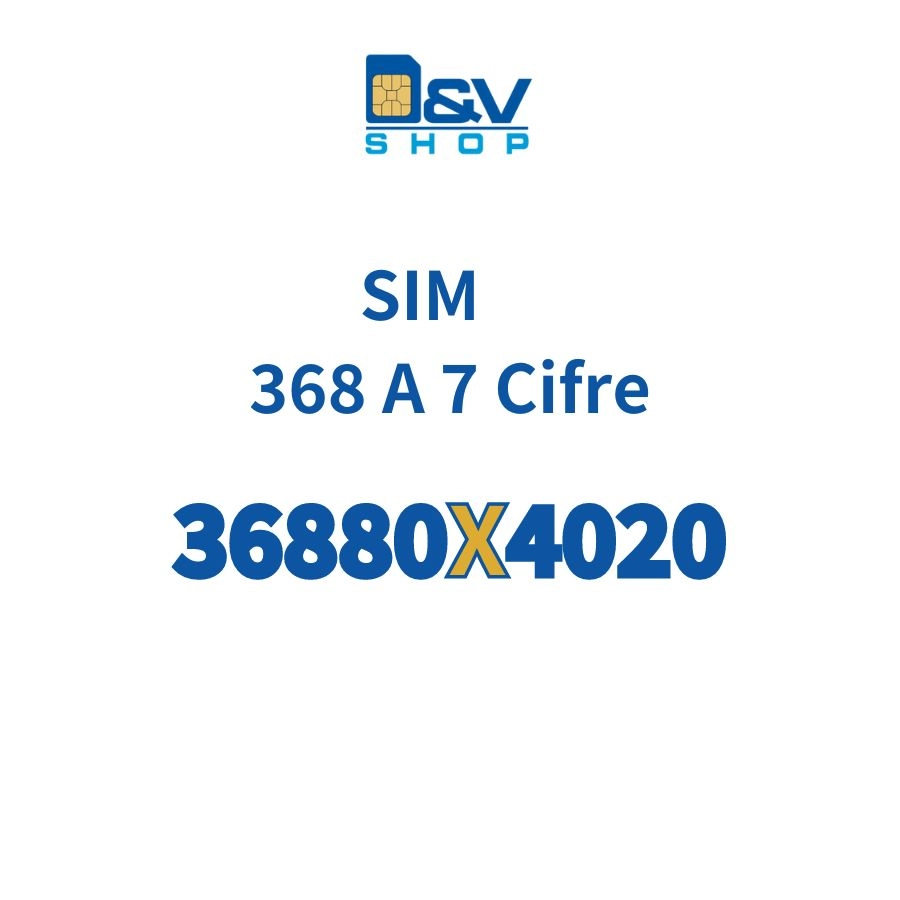Sim 360 / 368 / 335 / 337 a 7 cifre - D&V Shop